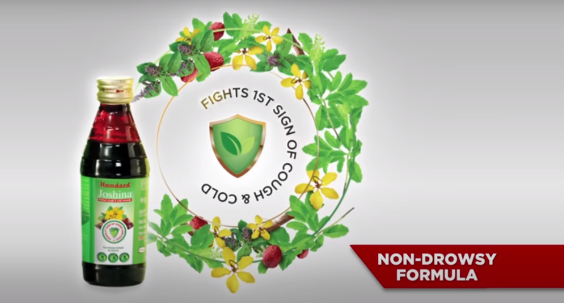 Joshina Syrup | Herbal Syrup for Cold & Cough | Hamdard